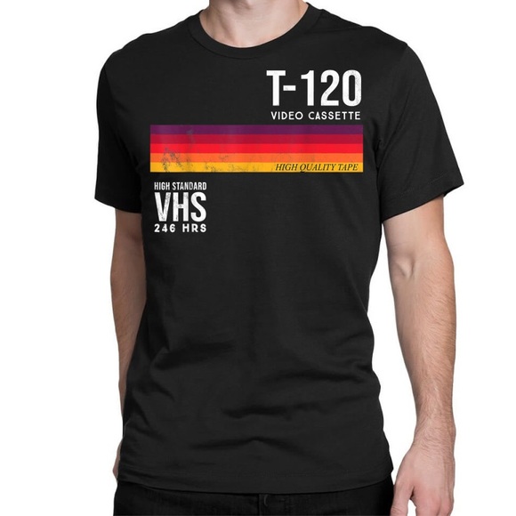 Shirts | Vhs T12 Video Cassette Retro Tshirt | Poshmark